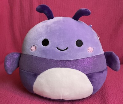 Squishmallows Axel Purple Beetle Insect Bug Soft Plush Toy 8” Kellytoy ...