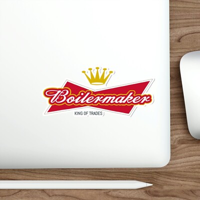 King of Trades Beer Dupe Logo Hard Hat Sticker Blue Collar Badge | eBay