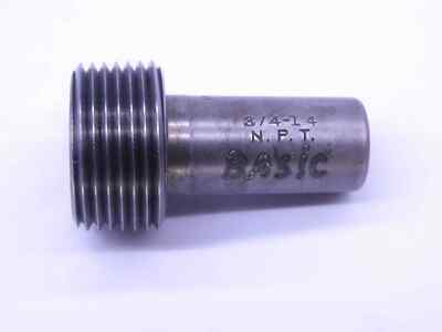 3/4 14 NPT MASTER PIPE SET THREAD PLUG GAGE .75 .750 .7500 L1 L2 ...