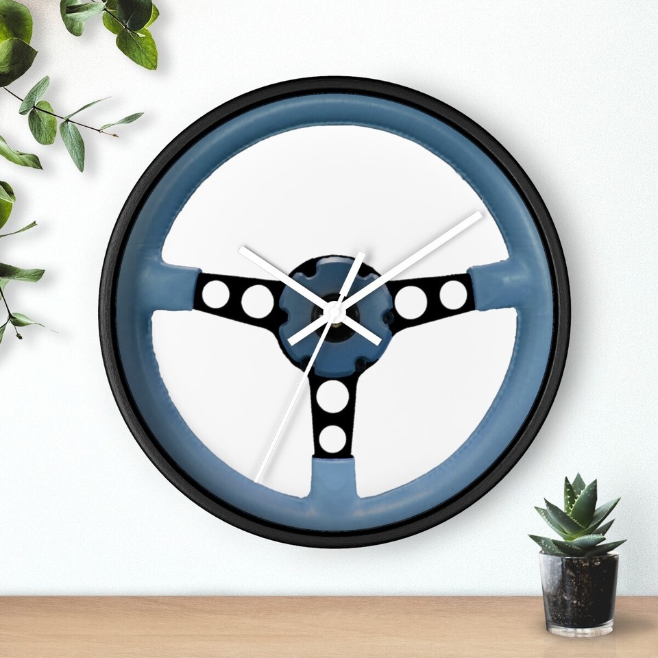 Blue Pontiac Firebird Trans Am Wall clock Gift Classic Muscle Steering ...
