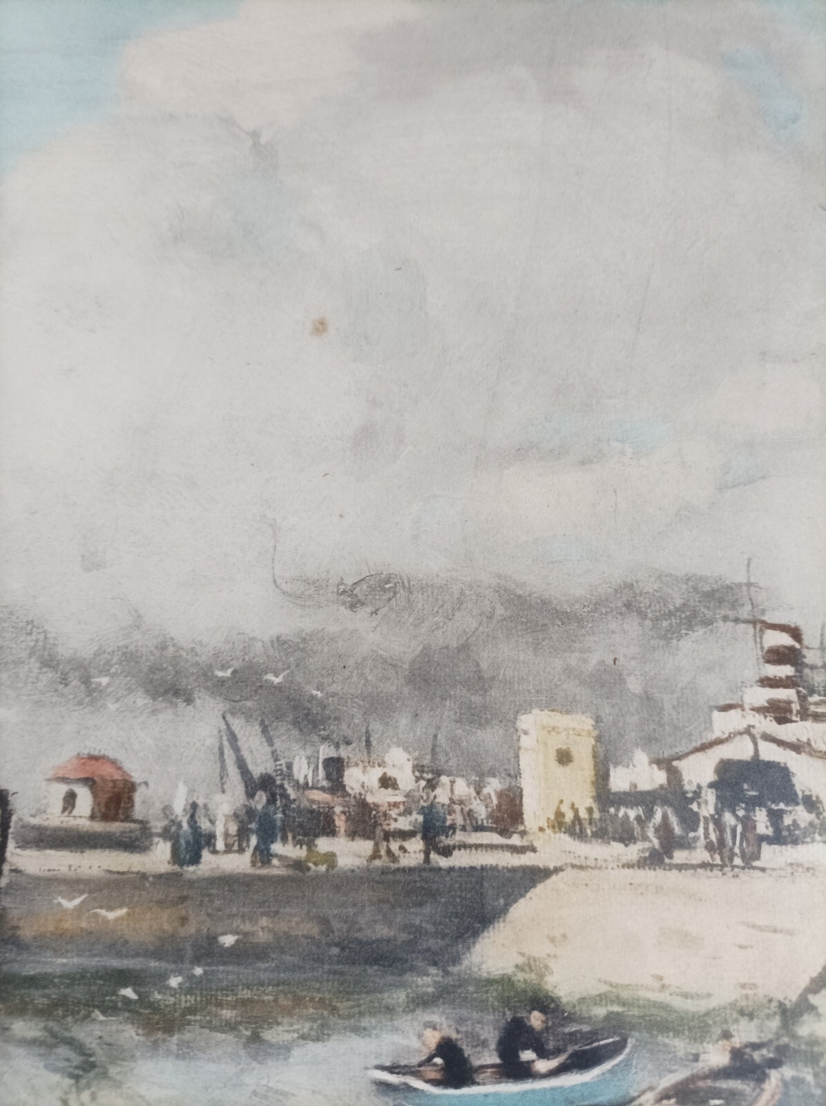 Lucien Seevagen - Bateaux au port en Bretagne - signée numérotée ...