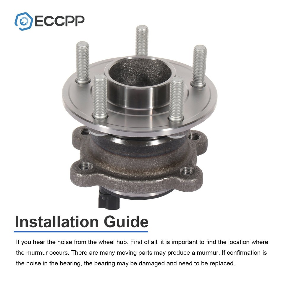 2Pcs Wheel Hub Bearings Rear FWD For Ford Escape 2013-2019 Lincoln MKC ...