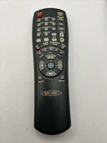 Go Video VCR Plus+ Dual Deck Remote Control Clean and Tested | eBay