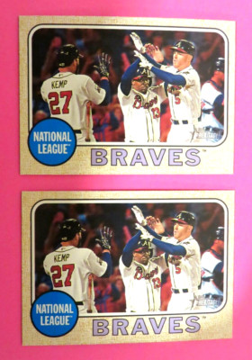 2 - 2017 Topps Heritage, Atlanta Braves - TEAM CARD | eBay