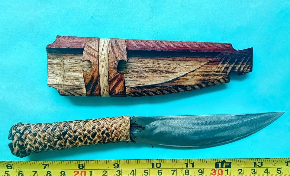 1 Pinahig Ifugao Igorot tribal knife dagger blade hand forged ...