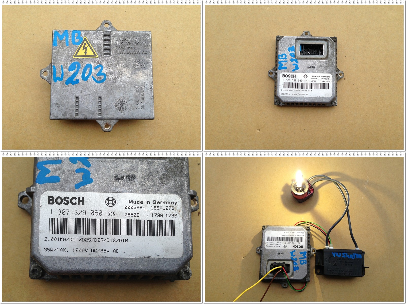 1 307 329 060 Mercedes W203 C-Klasse Xenon Steuergerät Bosch 1307329060 ...