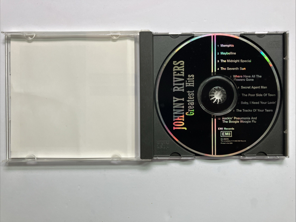 Greatest Hits by Johnny Rivers (CD, 1995) Secret Agent Man - Poor Side ...
