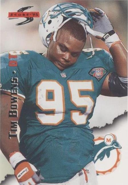 1995 Score - Tim Bowens #53 Back for sale online | eBay