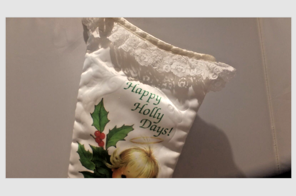 Happy holiday days! angel. ~ Christmas Stocking | eBay