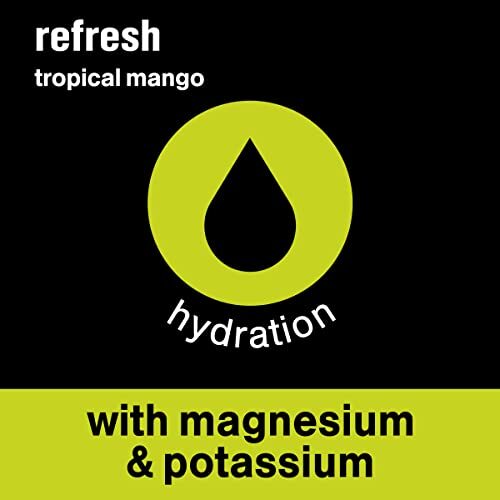 refresh electrolyte enhanced water w/ vitamins, tropical mango drinks ...