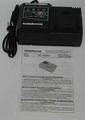 METABO UC18YSL3 14.4V, 18V, 36V Li-ion Rapid Battery Charger. | eBay