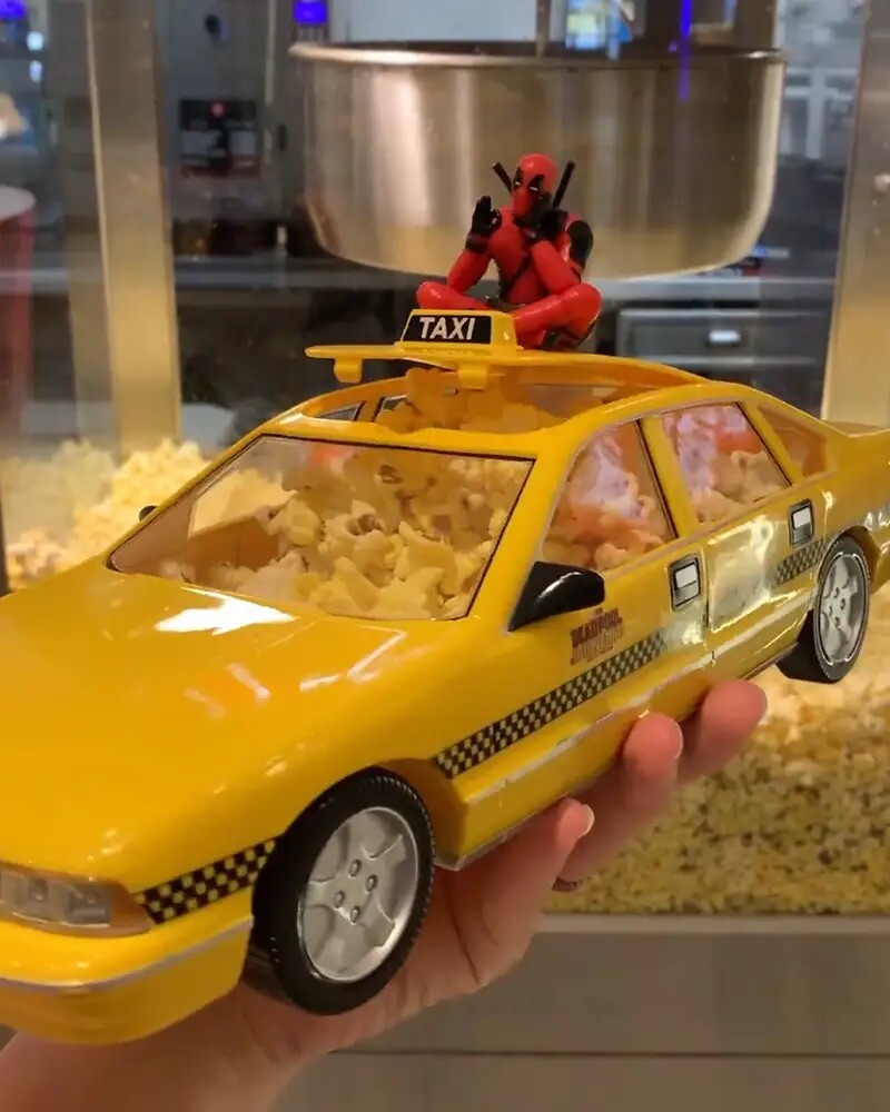 Deadpool & Wolverine Taxi Popcorn Bucket Cinemark Exclusive NEW IN HAND