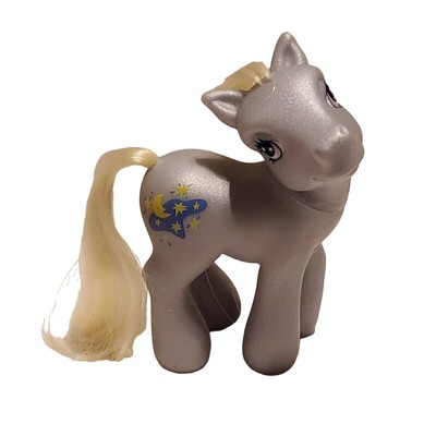 Vintage My Little Pony Hasbro Moon Dancer Blue Moon Stars 2002 G3 MLP ...