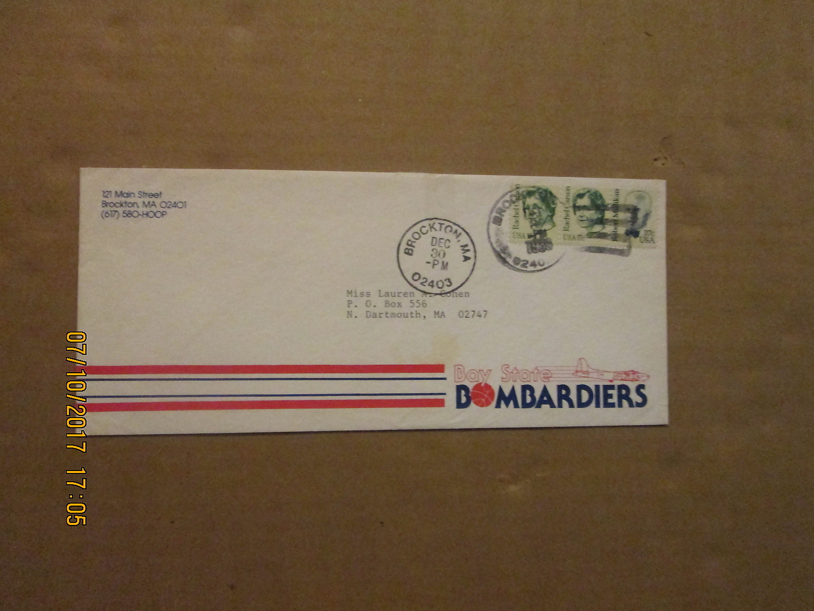 CBA Bay State Bombardiers Vintage Circa 1983 Dated Basketball Business ...
