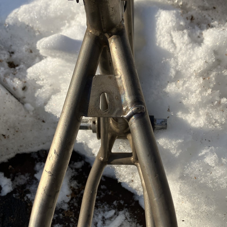 Titan cruiser Frame and Fork BMX Bike - Old School titanium 80’s expert ...