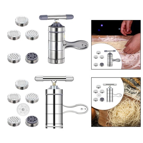 Pasta Maker with Heads Noodle Press Machine for Kitchen Spaghetti ...