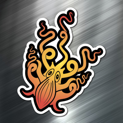 (1) ONE Octopus Sea Decal Sticker Car Boating Boat Beach Fishing Ocean ...