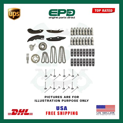 FOR BMW N47 ROCKER ARMS + LIFTERS TIMING CHAIN KIT & VALVE SET N47D20 2 ...