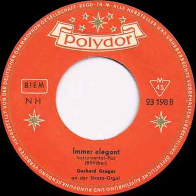 Gerhard Gregor Großstadt-Bummel Vinyl Single 7inch Polydor | eBay