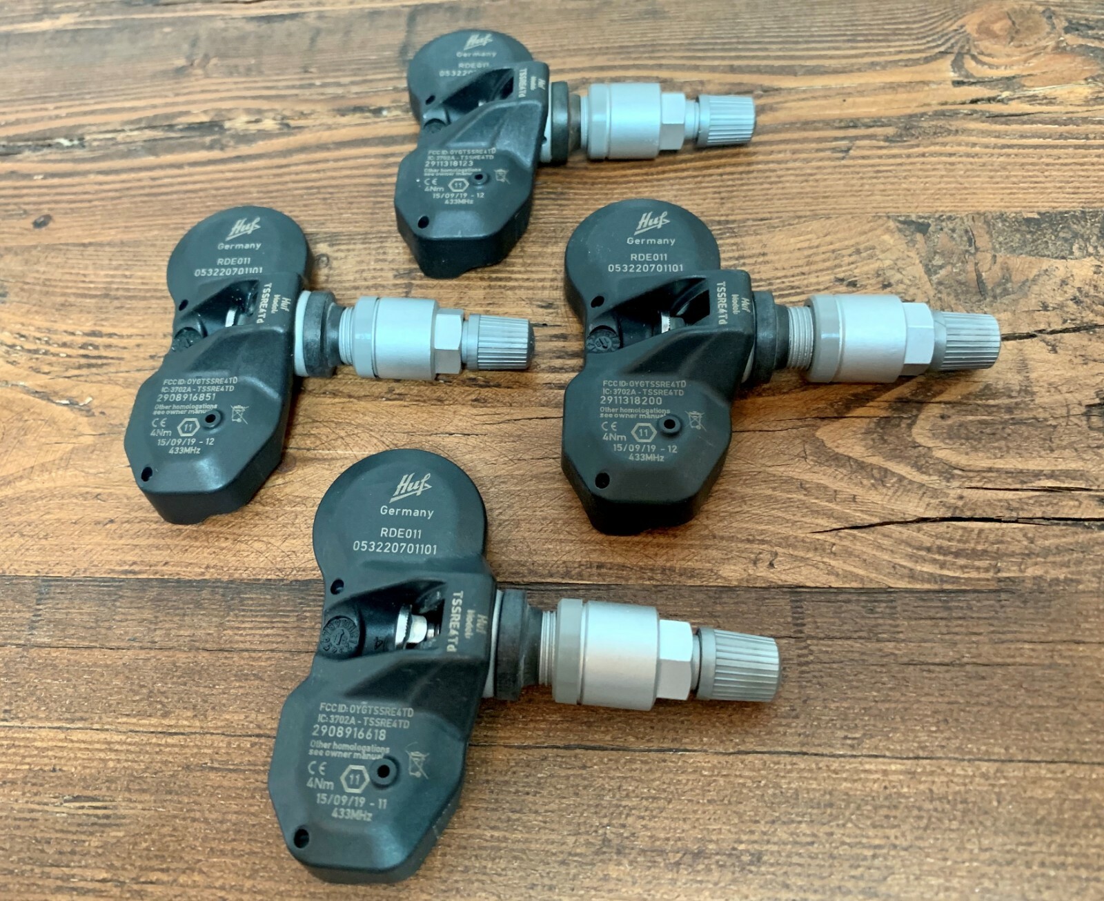 HUF TPMS Tire Pressure Sensors Set For BMW X3 2007-2010 433 mhz OE ...