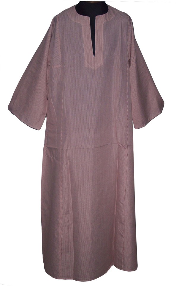 3XL/4XL Men Egyptian Saidi Long Sleeve Kaftan Jilbab Thobe Jubba Arab ...