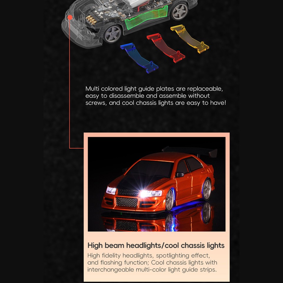 Turbo Racing C76 1:76 RC Racing Car Full Proportional Remote Control ...