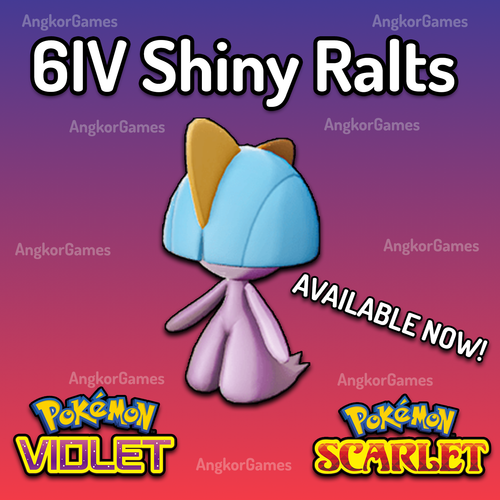 Shiny Ralts 6IV Pokemon Scarlet & Violet | Fast Delivery! | eBay