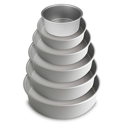 Cake Tins ROUND 3 Inch Deep PME Baking Pans 3" -16" Diameter Non-Stick ...