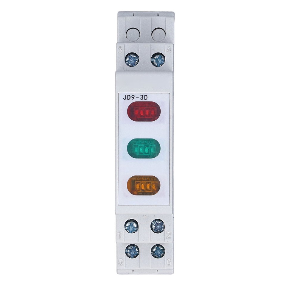 DIN Rail Indicator Light Red Yellow Green LED Indicator Lamp for ...