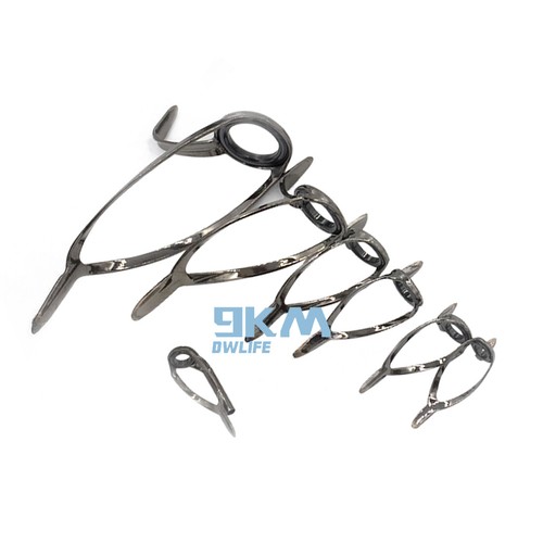 35pc Titanium Oxide Fishing Rod Guides Set Rod Building Tip Rod Repair ...
