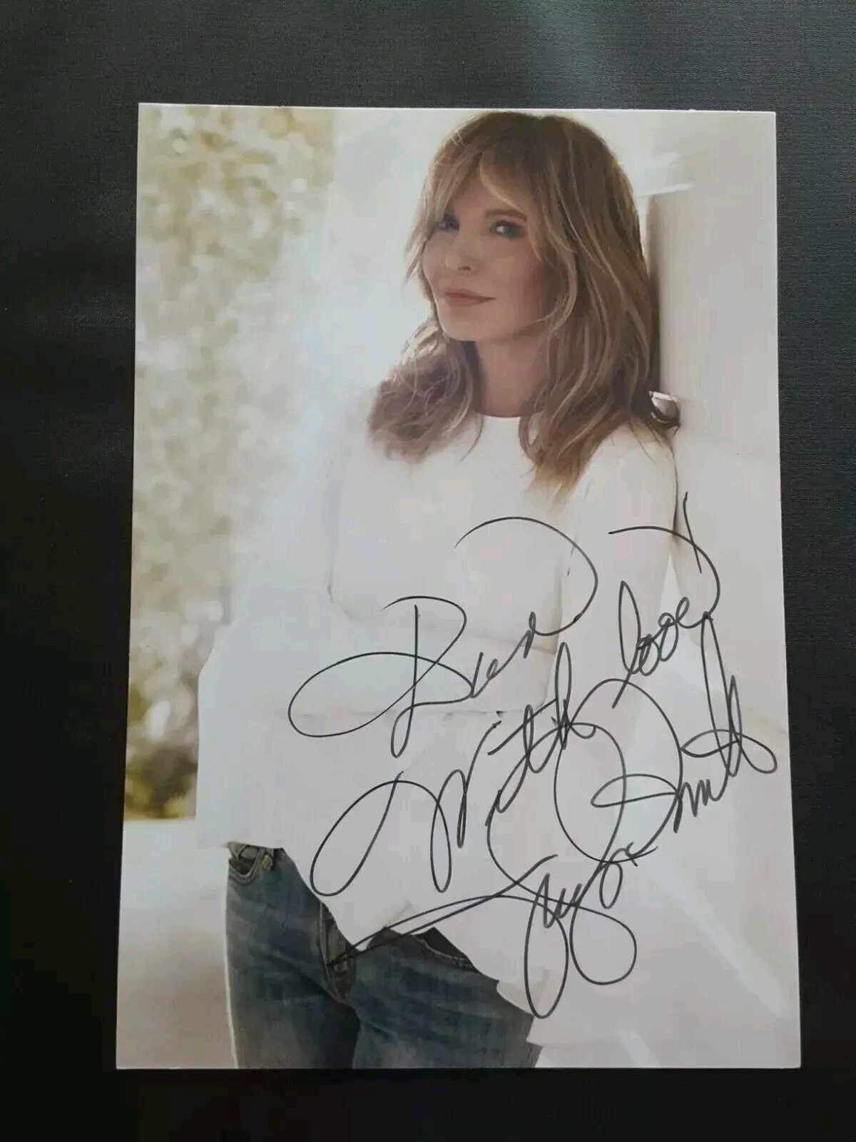 JACLYN SMITH CHARLIE'S ANGELS ACTRESS AUTOGRAPHED SIGNED 4x5 GLOSSY ...