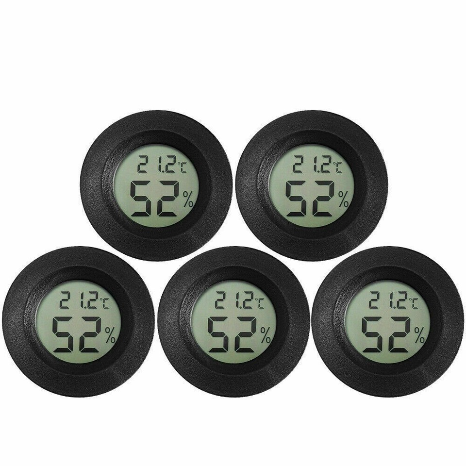 5Pcs Mini Hygrometer Thermometer Fahrenheit or Celsius Meter Digital ...