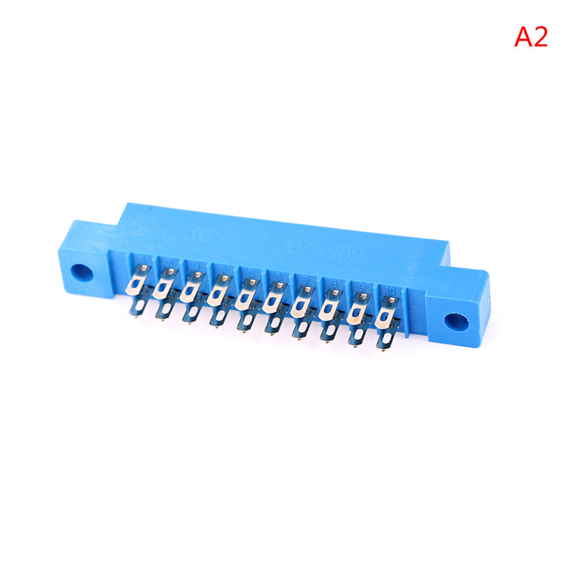 1x Card edge connector double row 2x10 20 Pin 3.96mm pitch slot solder ...