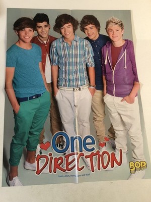 One Direction Selena Gomez Fold Out Poster Pinup Ephemera Harry Styles ...