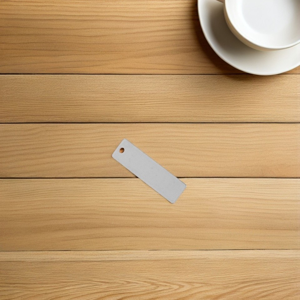 30 Pcs Stainless Steel Rectangle Blank Tags Metal Stamping Blanks for ...