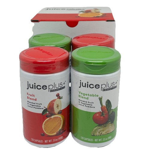 Juice Plus + Essentials - 2 Fruit & 2 Vegetable Blends (4 Bottles/480 ...