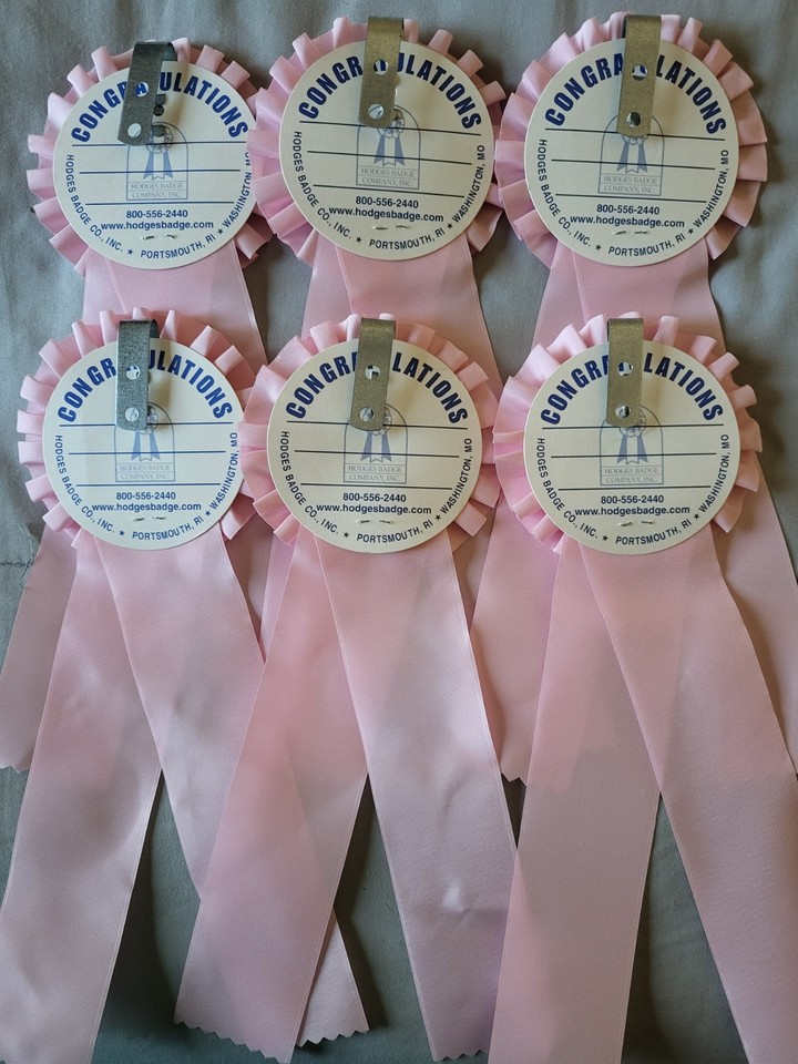 5th Place Pink Flowing Mane Horse Show Ribbons Awards Equestrian Events ...