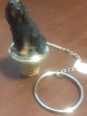 Gordon Setter Dog Hand Painted Resin Figurine Wine Bottle Stopper m | eBay