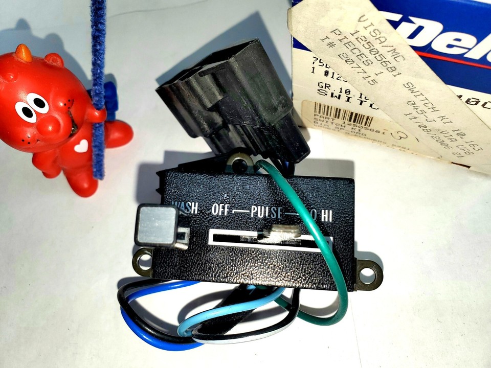 12505681 NOS Delco Remy D6340C Delay Pulse Wiper Switch 10010666 D6318A ...