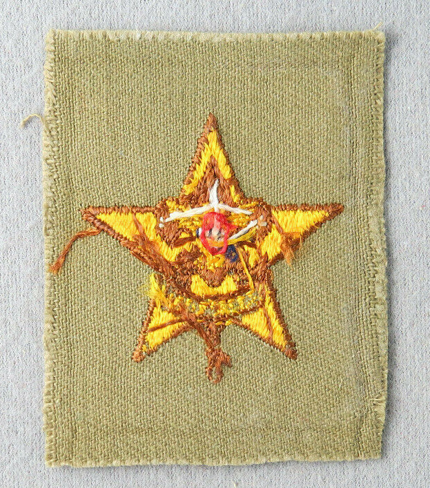 1925-1942 Star Scout Rank Square Patch Coffee/Tan Variety 9A [MA315] | eBay
