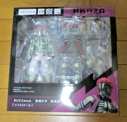 NEW ANIPLEX AKAZA Figure BUZZmod. KIMETSU NO YAIBA DEMON SLAYER Japan ...