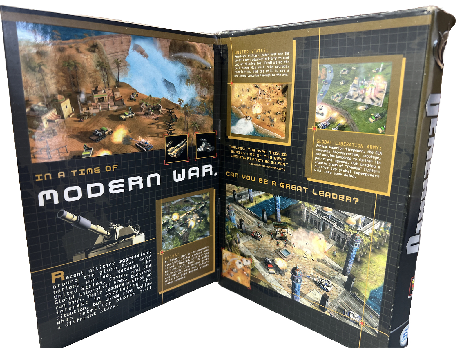 REBEL COVER - Command & Conquer GENERALS (PC, 2003) PC GAME OPEN BOX W ...
