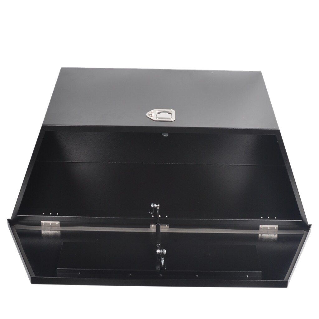 49"X15"X18.5" Tongue Steel Tool Box Truck Pickup Trailer Storage Bed w ...