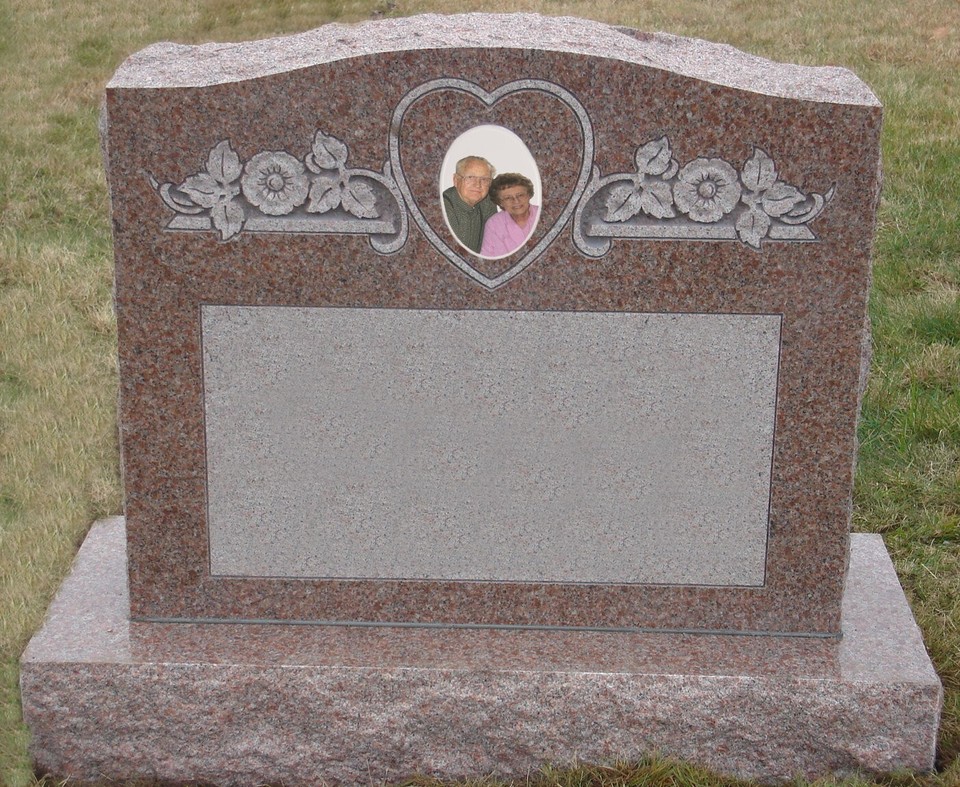 Ceramic Oval Headstone Photo Memorial Cemetery Grave Marker Plaque ...