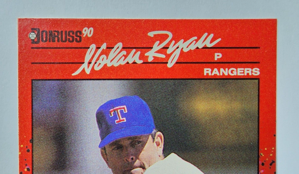 Nolan Ryan 1990 Donruss ERROR Card #166 ~ No Dot After Inc | eBay