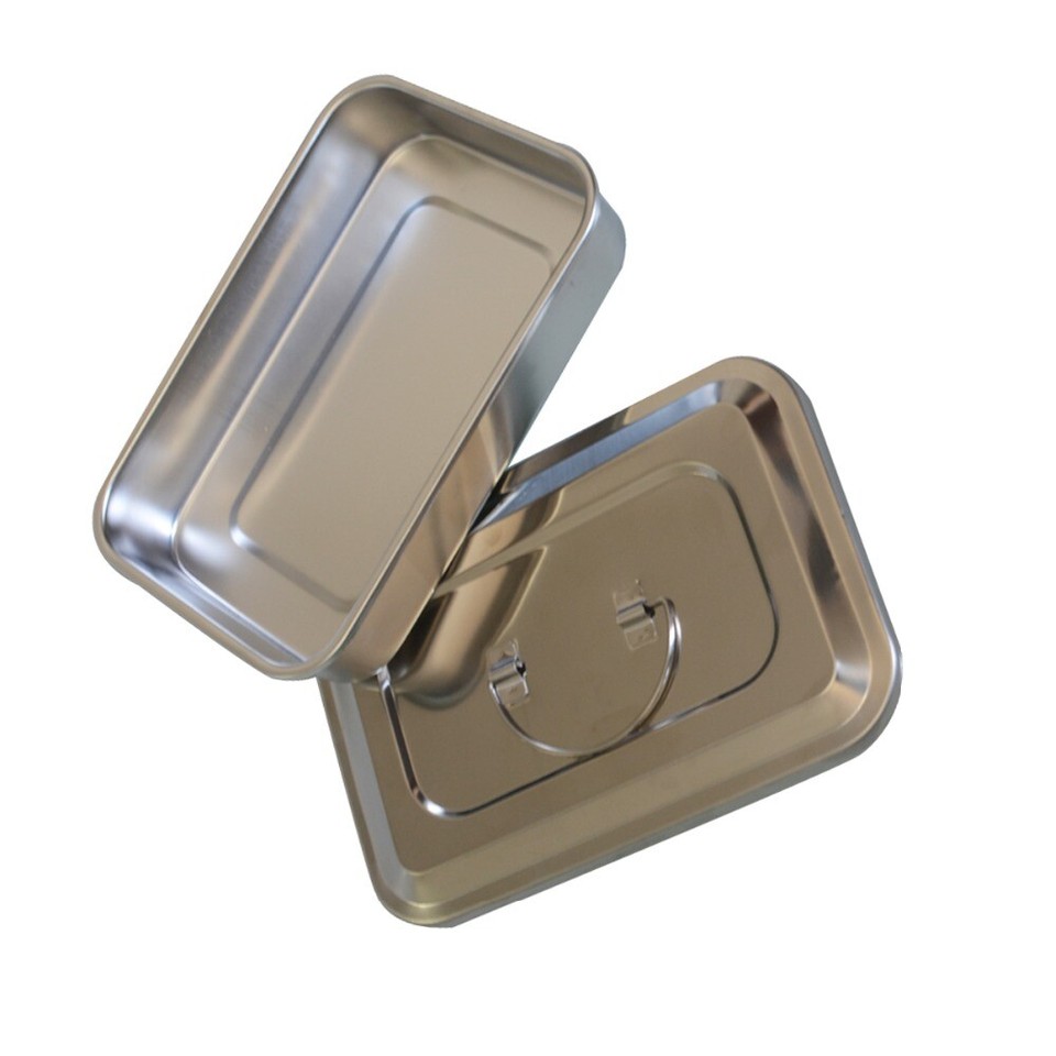 1pcs Surgical Stainless Steel Ware Sterilizing Dental Container ...