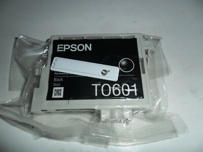 Genuine Epson 60 T0601 Black Ink Cartridge OEM New | eBay