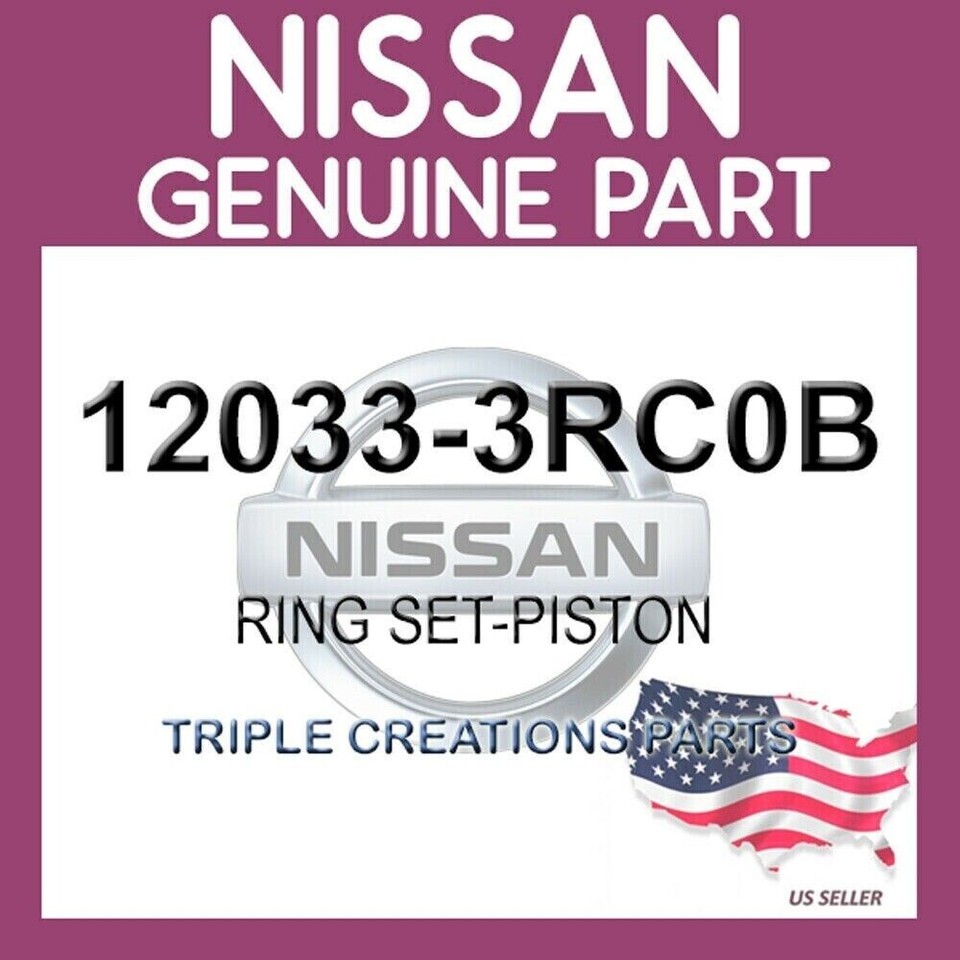 Genuine Nissan 12033-3RC0B Ring Set-Piston 120333RC0B OEM | eBay