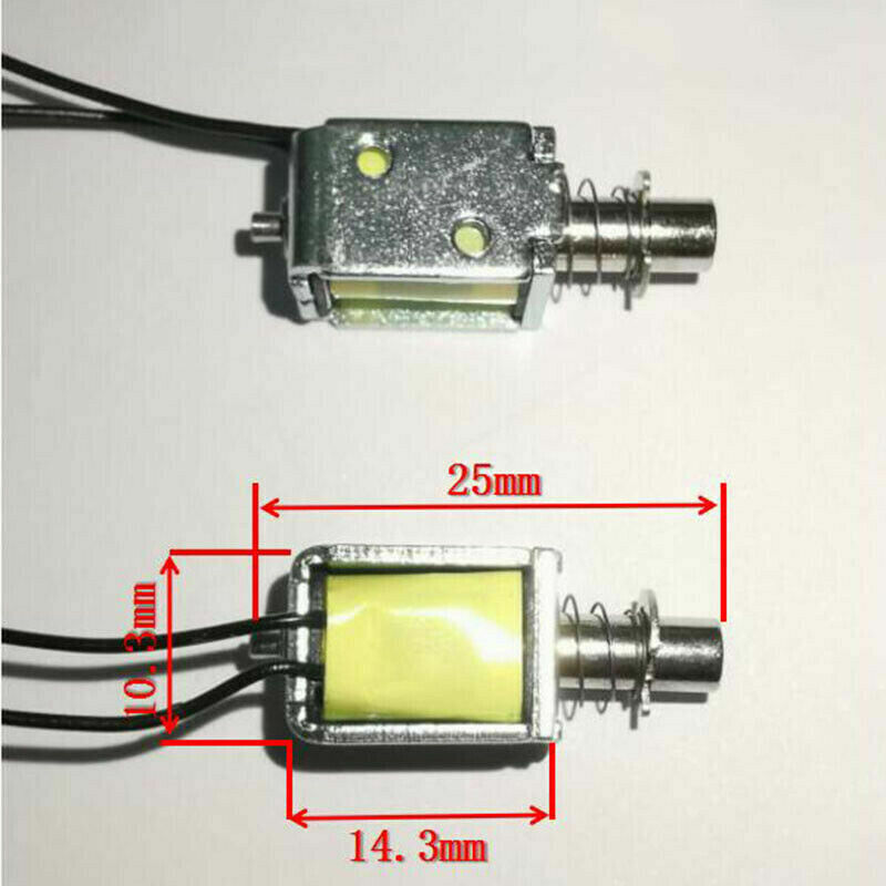 DC3V-6V Push Pull Through Type Mini Electric Solenoid Electromagnet ...