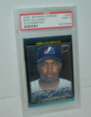 2002 Bowman Chrome #399 Ron Calloway mint 9 Autographed 90078464 | eBay